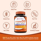 Vitamin D3 softgels for mood enhancement