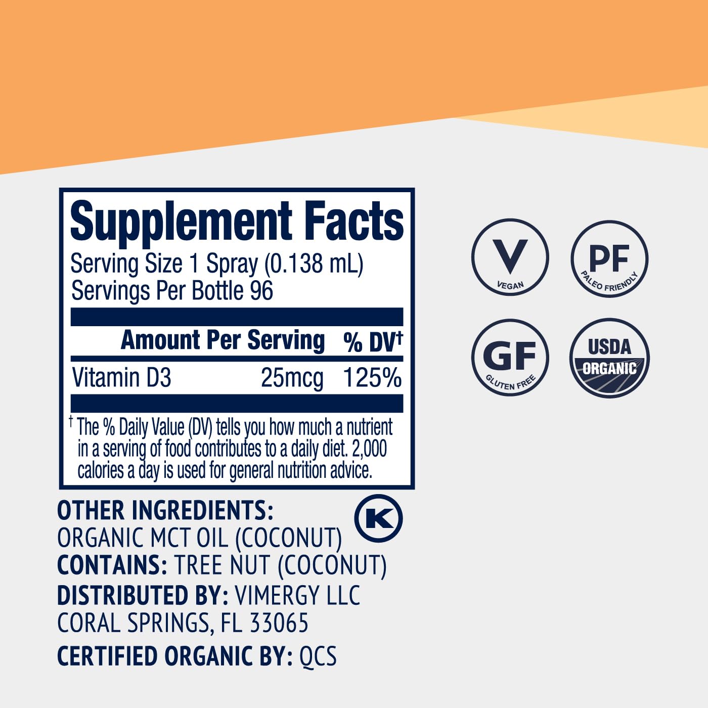 Vitamin D3 spray for bone health