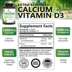 Vitamin D3 support for calcium absorption