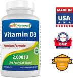 Vitamin D3 tablets for healthy aging