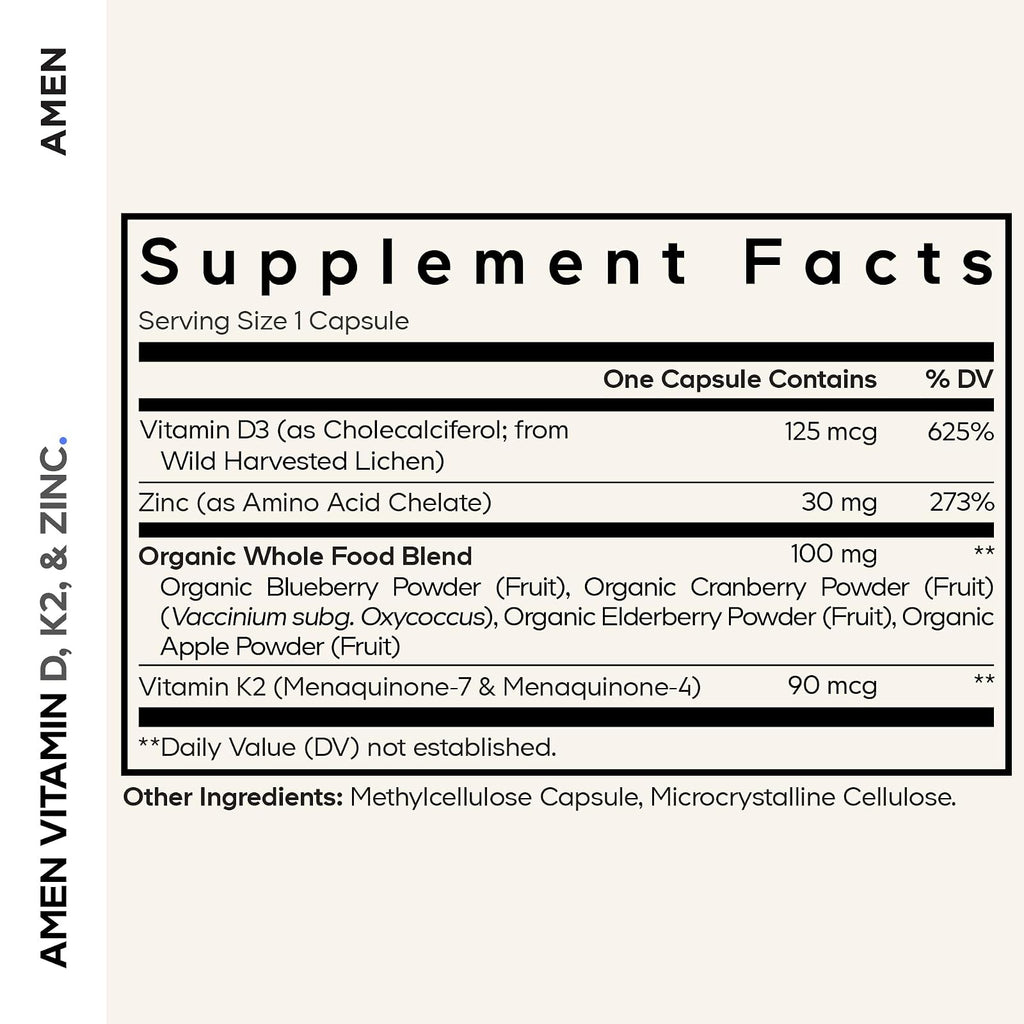 vitamin D3 with K2 and zinc