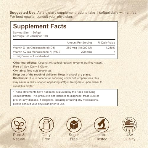 vitamin D3 with K2 benefits