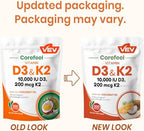 Vitamin D3 with K2 for absorption