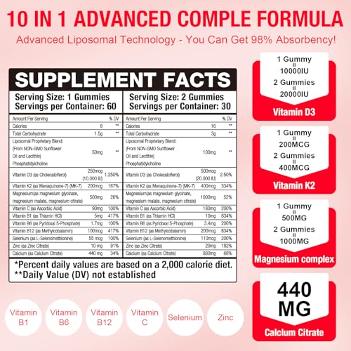 Vitamin D3 with K2 for absorption