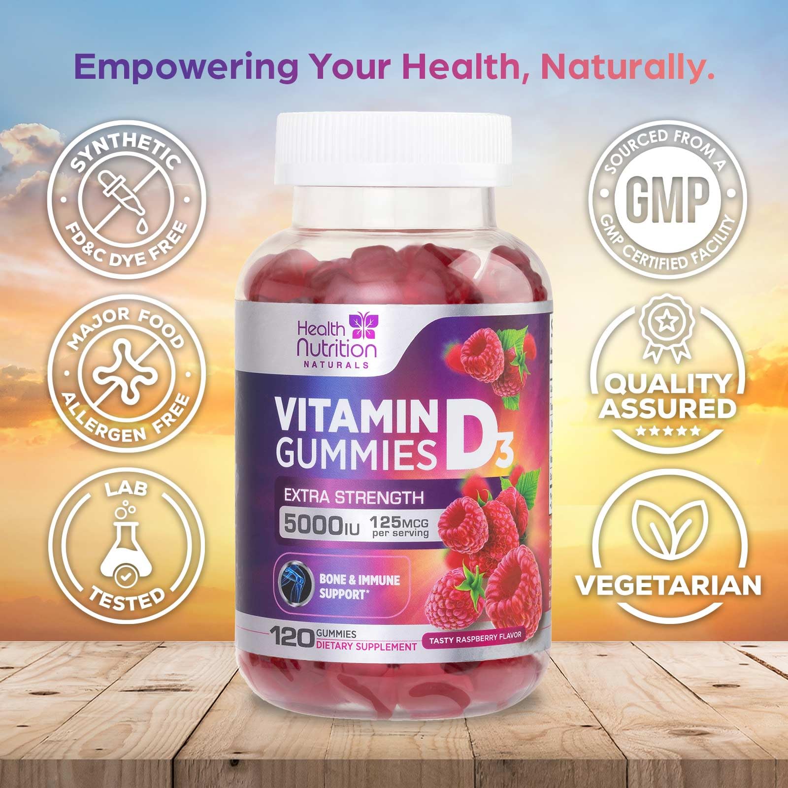 Vitamin D3 with K2 for better absorption