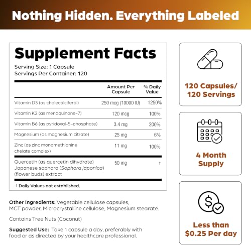 Vitamin D3 with K2 for better absorption