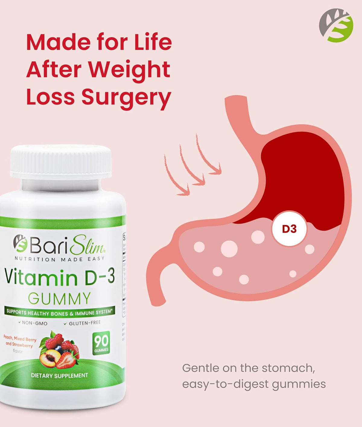 Vitamin D3 with K2 for better absorption