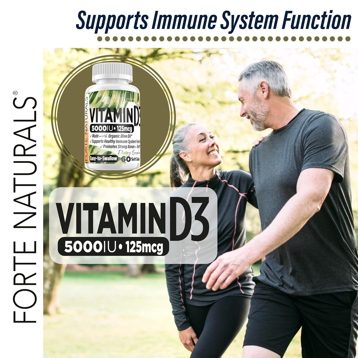 Vitamin D3 with K2 for better absorption