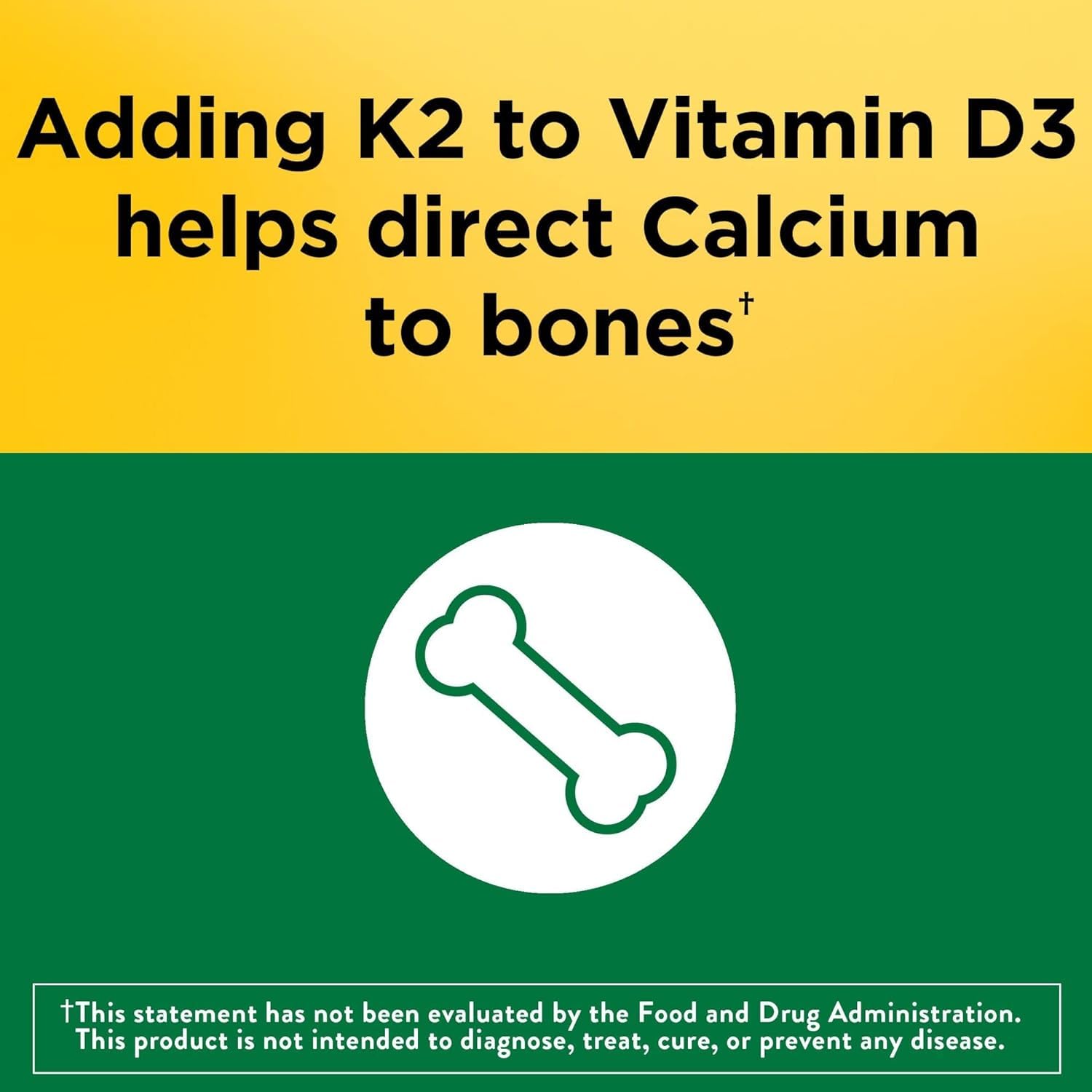 Vitamin D3 with K2 for bone health