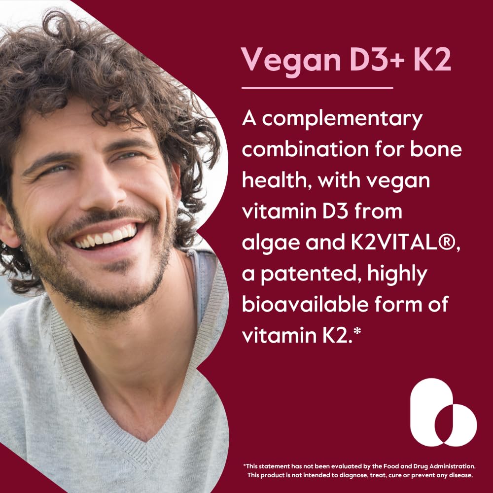 Vitamin D3 with K2 for bone health