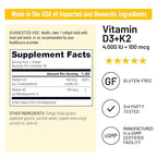 Vitamin D3 with K2 for bone health
