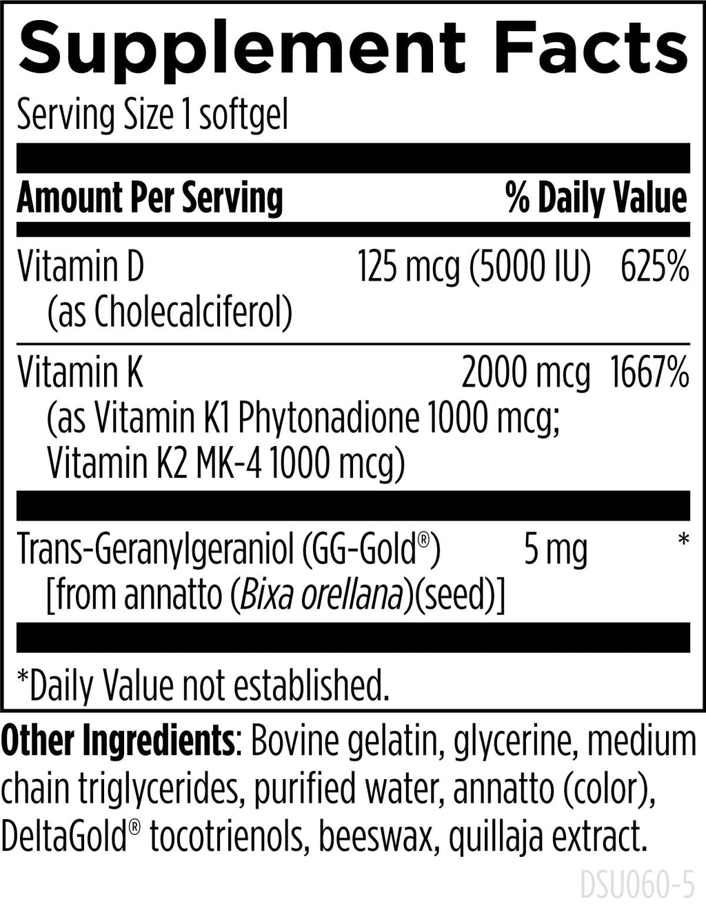 vitamin D3 with K2 for health