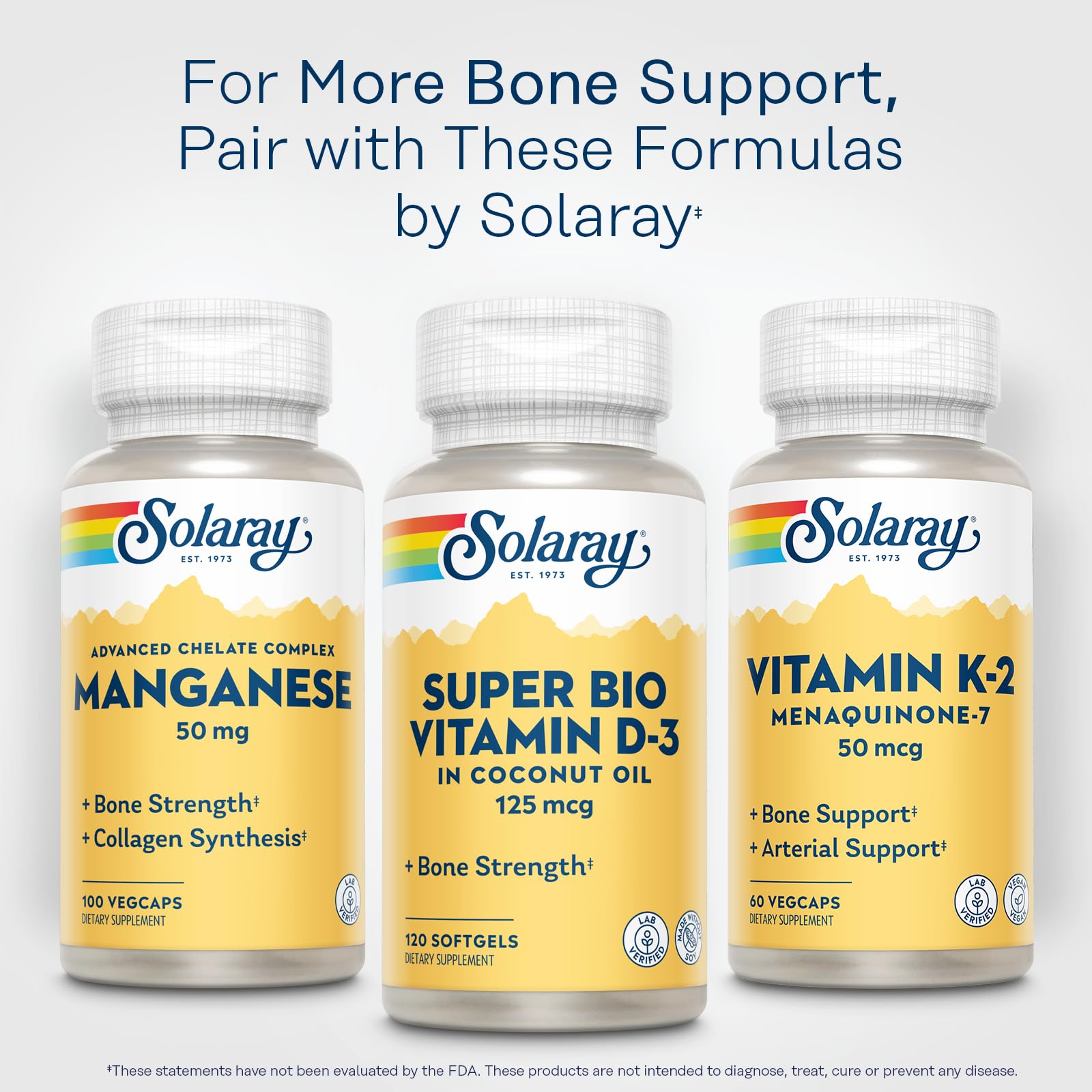 Vitamin D3 with K2 for optimal absorption
