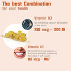Vitamin D3 with K2 MK7 support