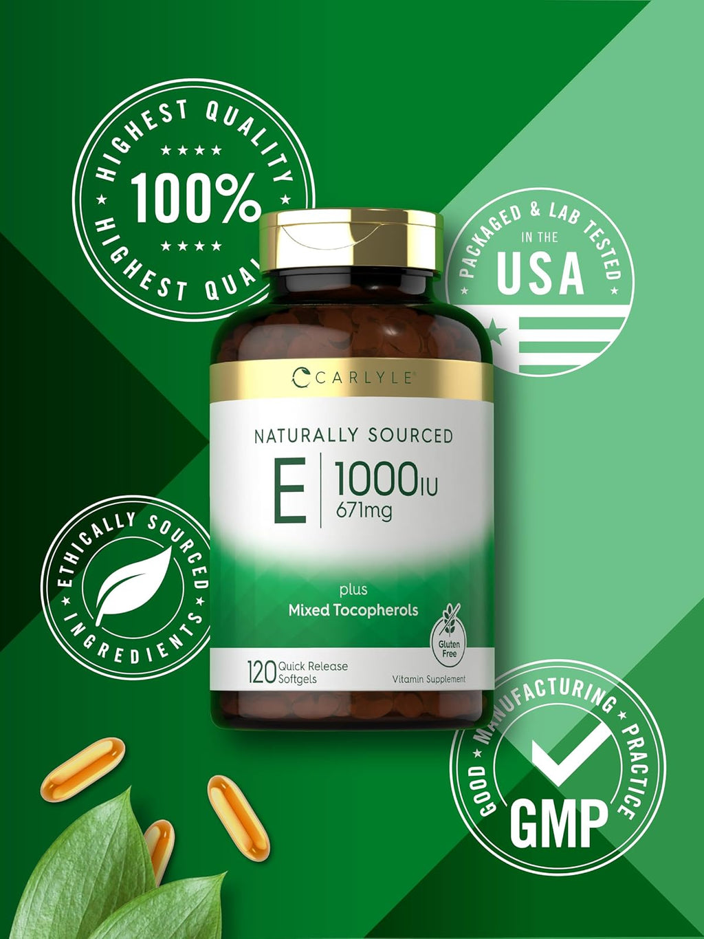 Vitamin E 1000 IU promotes healthy aging