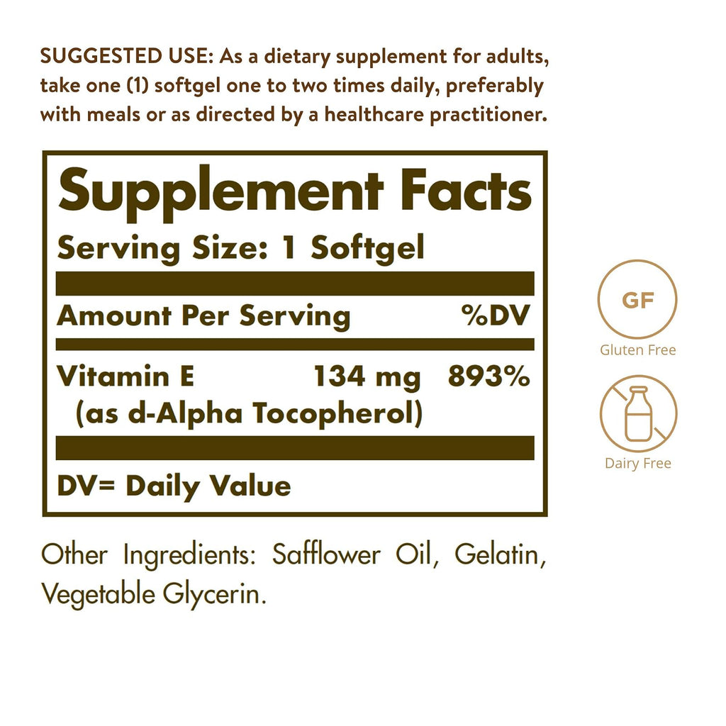 Vitamin E 200 IU for antioxidant support