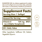 Vitamin E 200 IU for antioxidant support