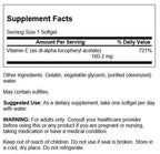 Vitamin E 400 IU for antioxidant support