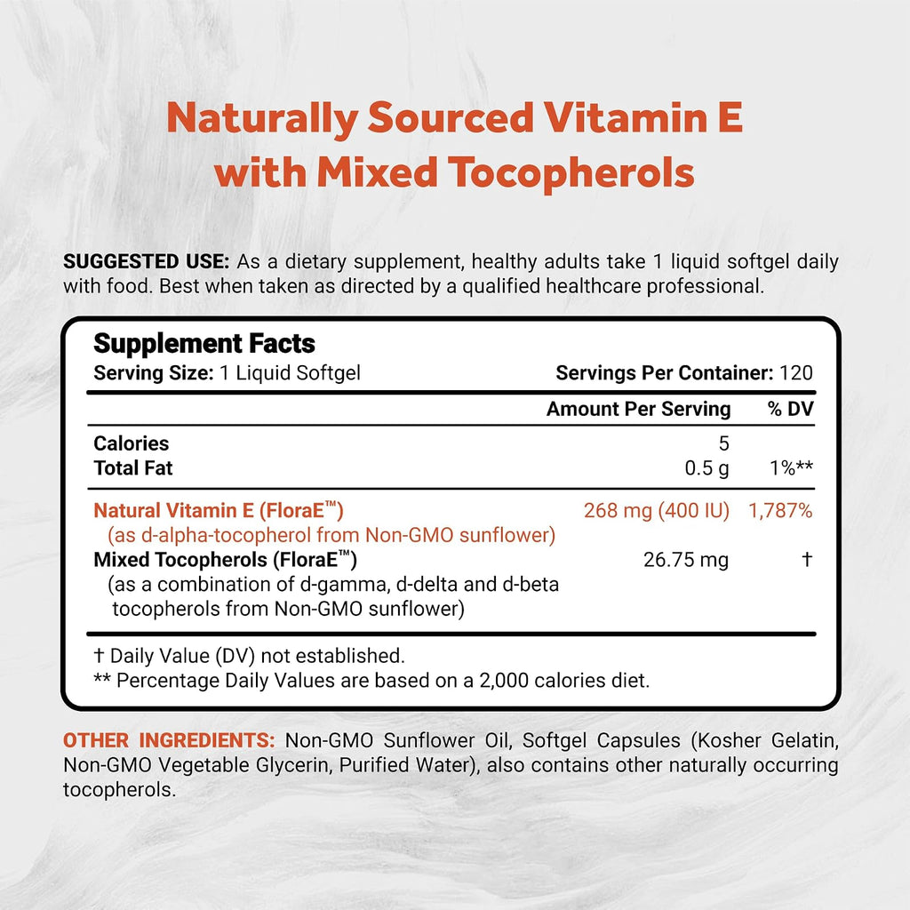Vitamin E 400 IU for immune support