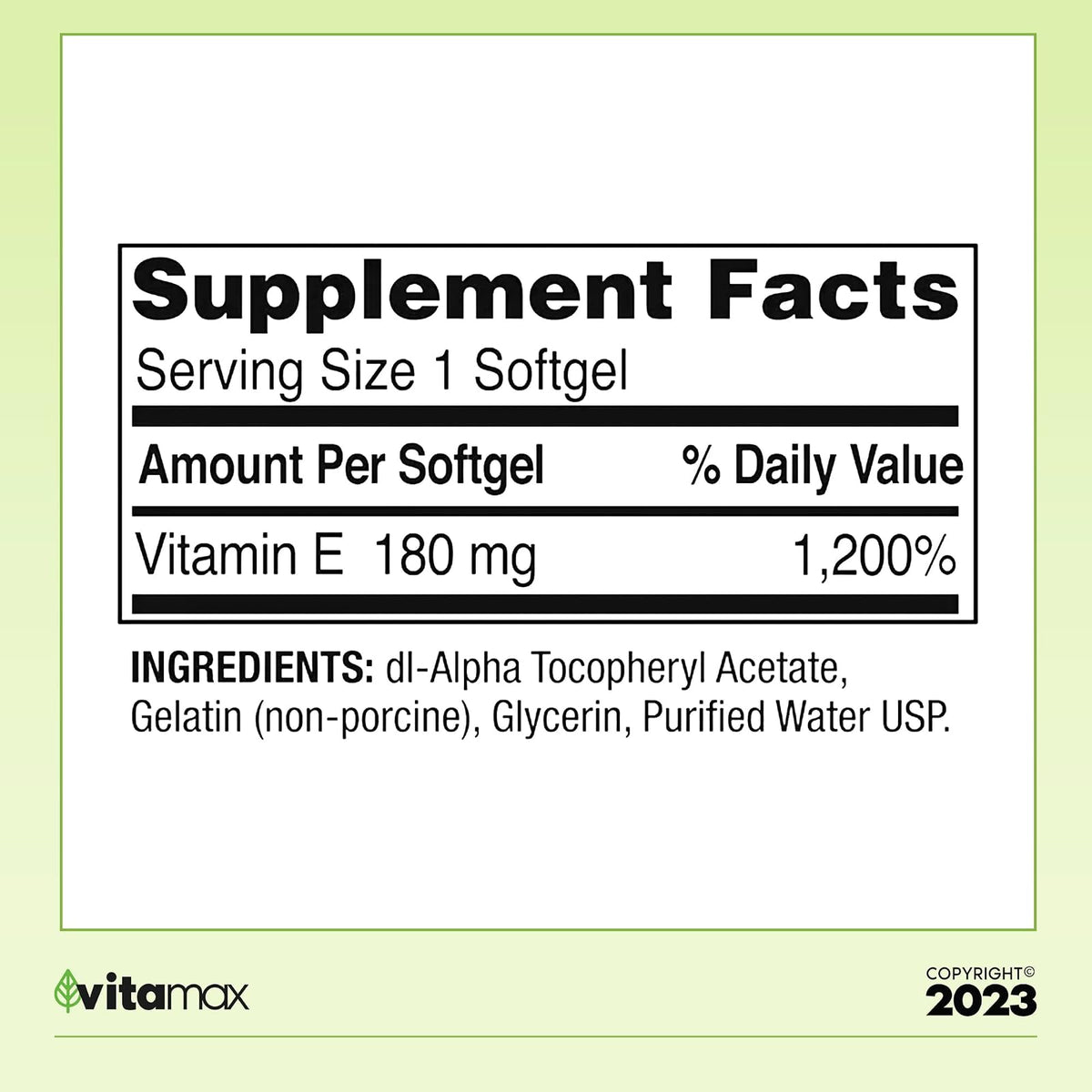 Vitamin E 400 IU health benefits
