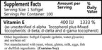 Vitamin E 400 IU health benefits