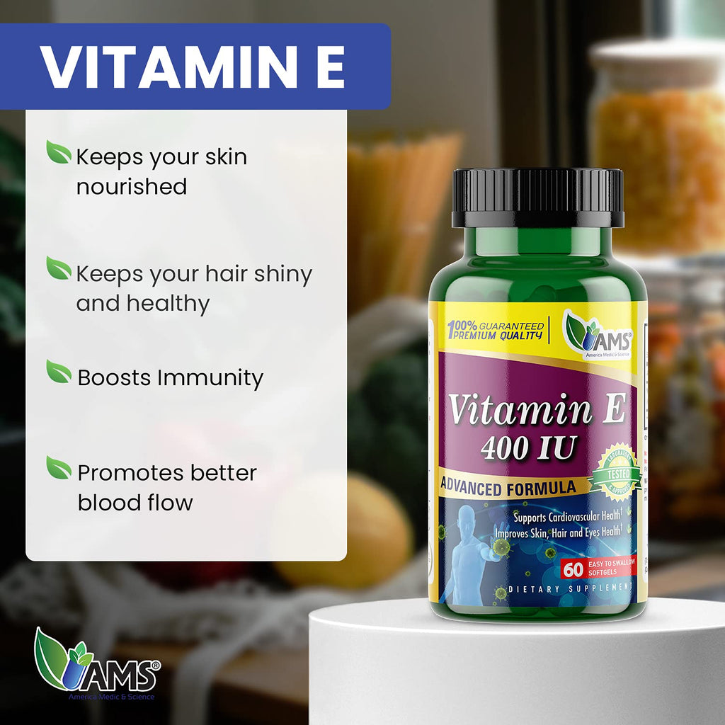 Vitamin E 400 IU softgels for skin