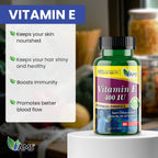 Vitamin E 400 IU softgels for skin