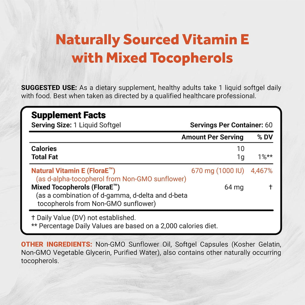 Vitamin E 670 mg immune support