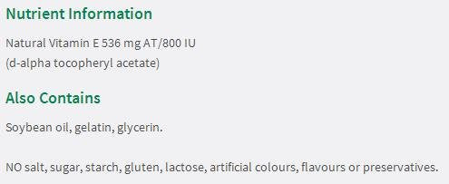 Vitamin E 800 IU for immune support