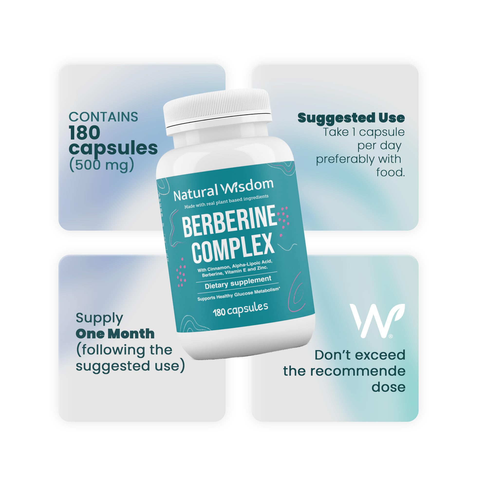 Vitamin E and zinc in berberine