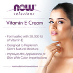 Vitamin e cream for dry skin relief