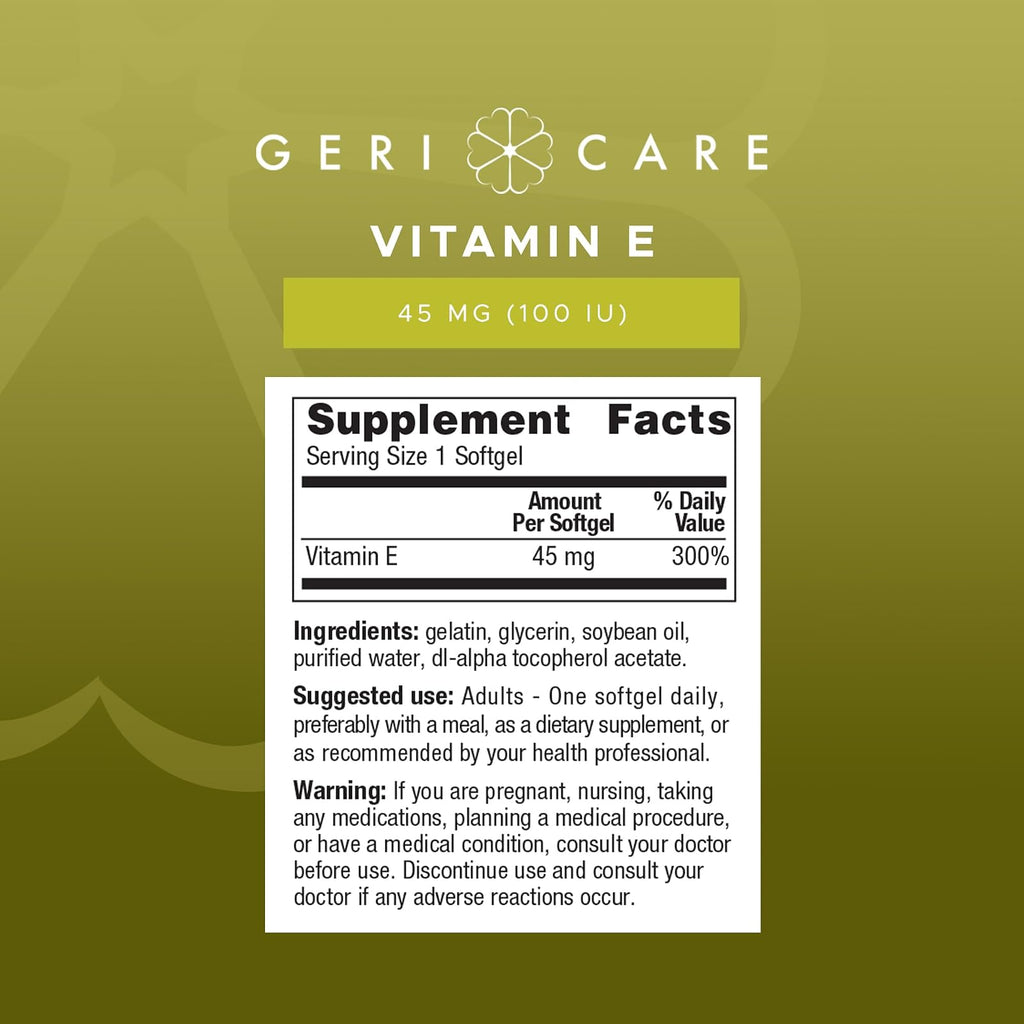 Vitamin E dietary supplement for adults
