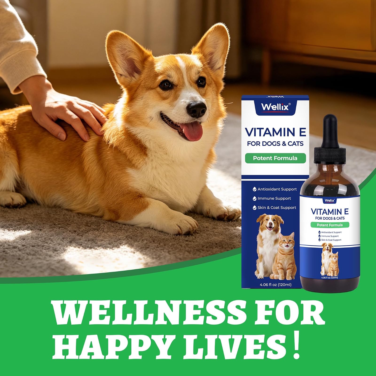 Vitamin E for healthy fur