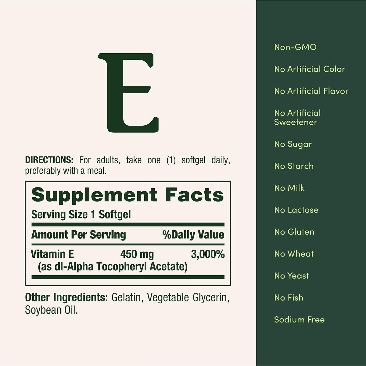 Vitamin E for healthy skin