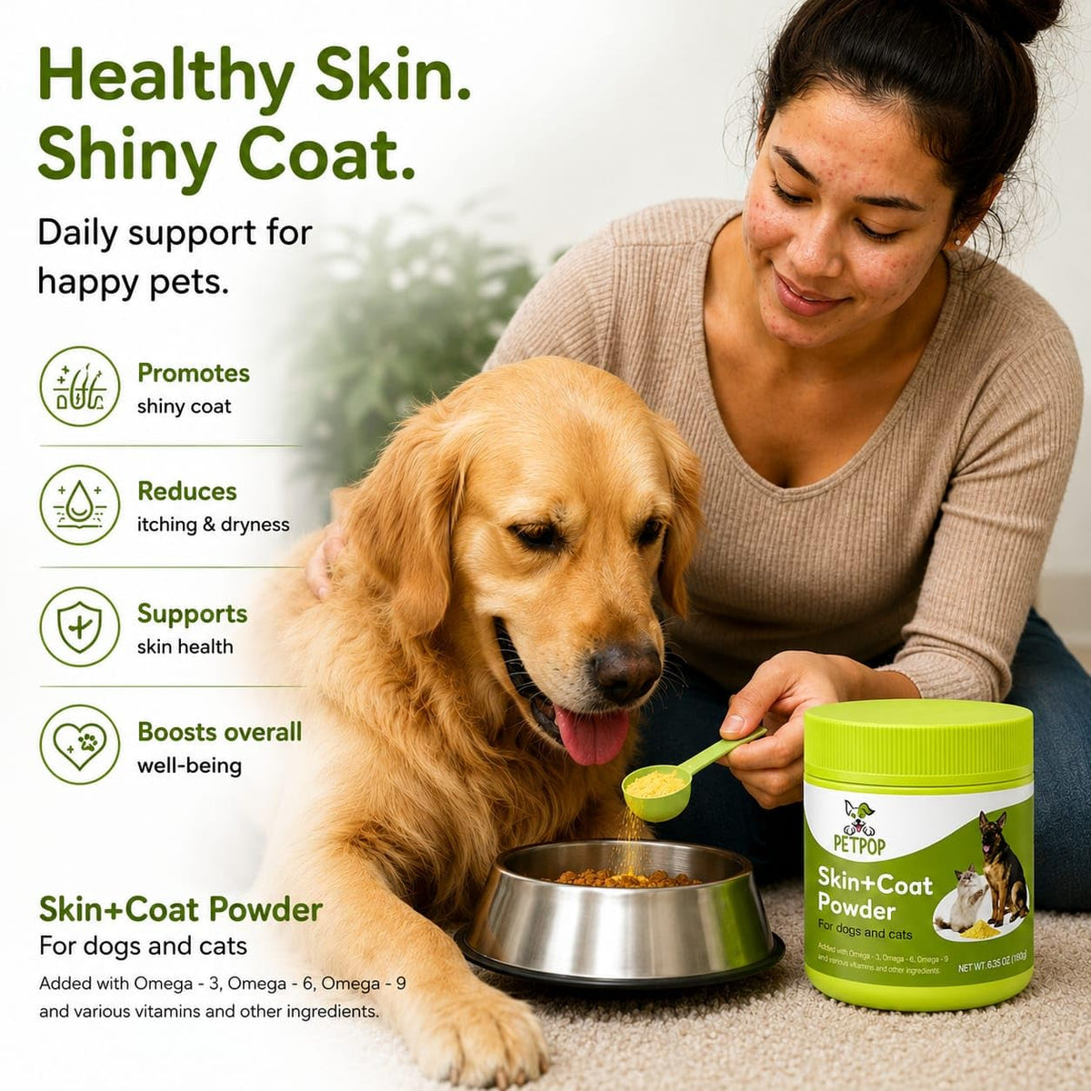 vitamin E for shiny fur