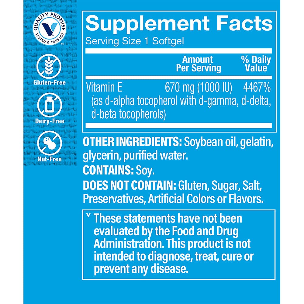 Vitamin E for skin health