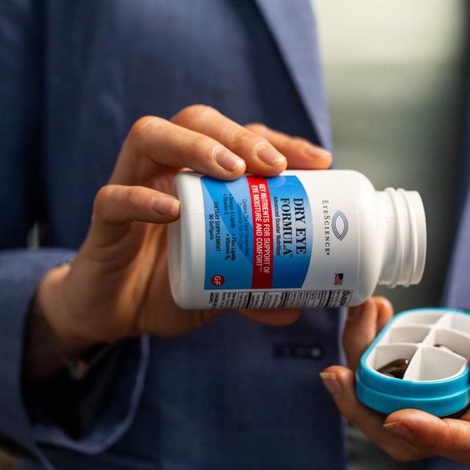 Vitamin E formula for dry eye support