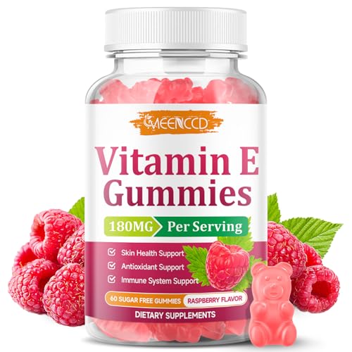 Vitamin E gummies for skin health