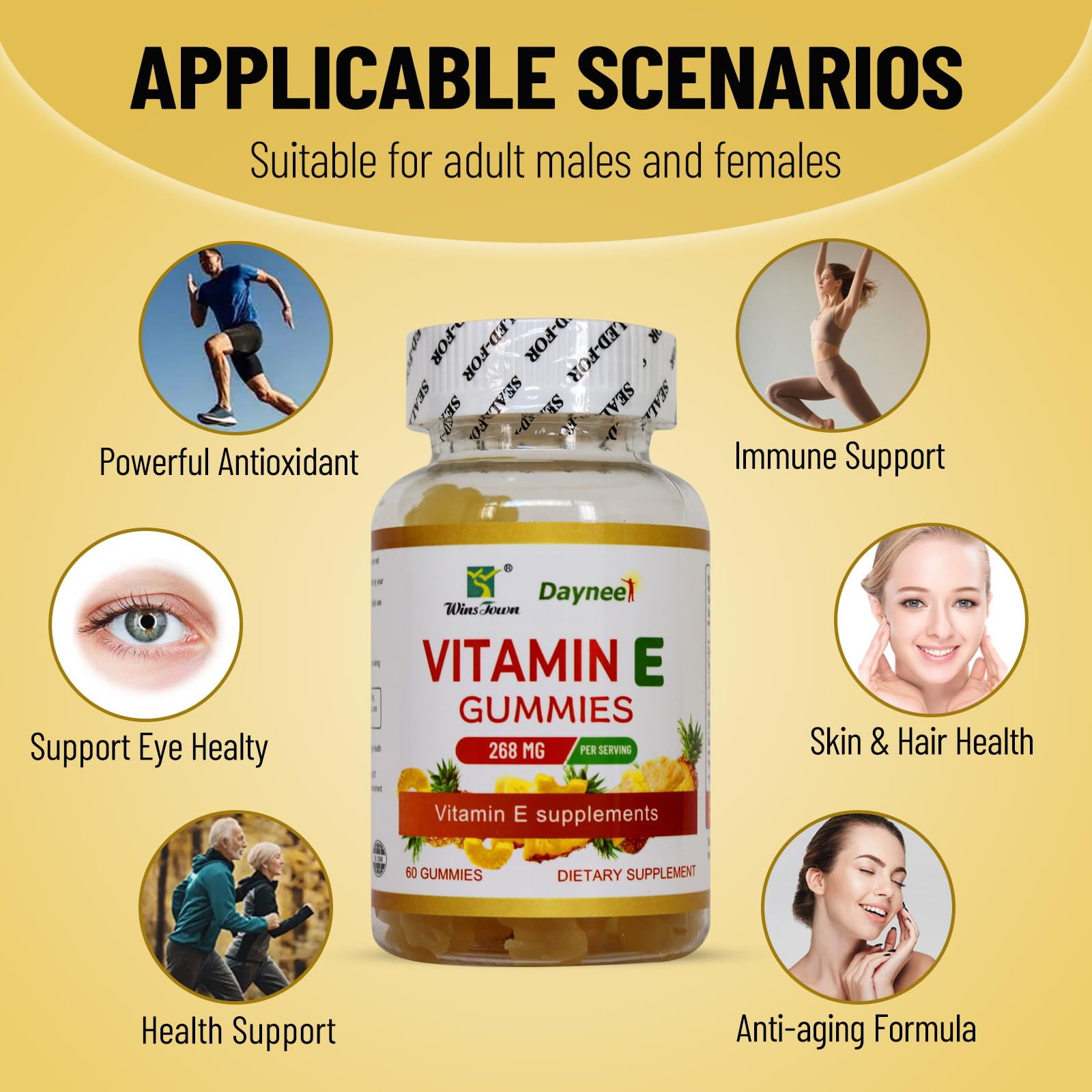 vitamin e gummies with 268 mg potency