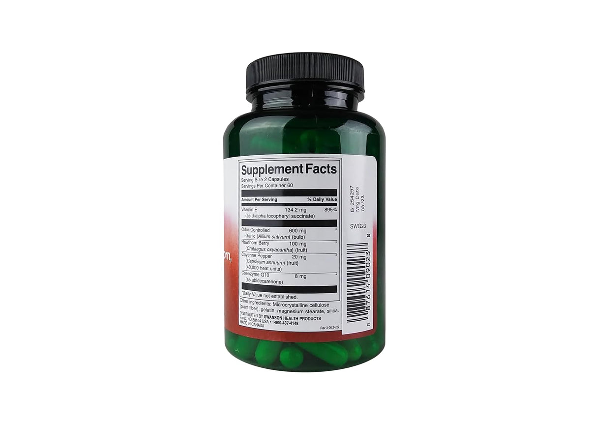 Vitamin E infused garlic supplement