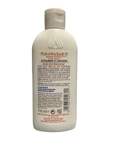 Vitamin E lotion for dry skin relief