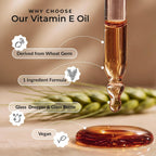 Vitamin E oil for reducing fine lines