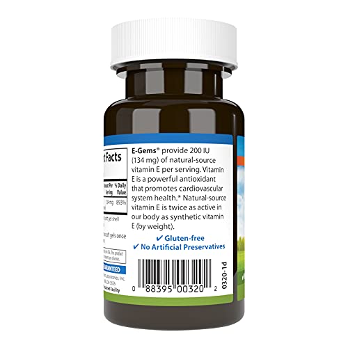 Vitamin E soft gels for healthy skin