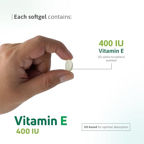 Vitamin E softgels for daily wellness