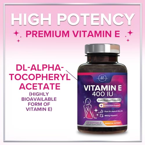 Vitamin E softgels for daily wellness