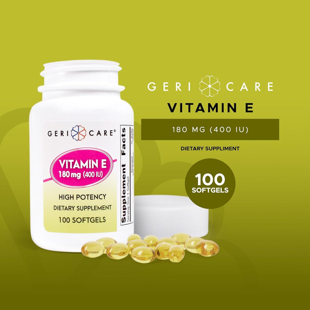 Vitamin E softgels for enhanced absorption