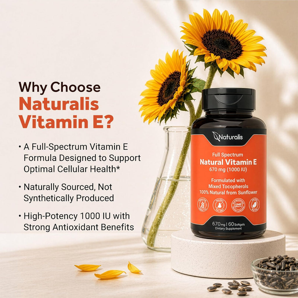 Vitamin E softgels for heart health