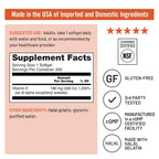 Vitamin E softgels for immune function