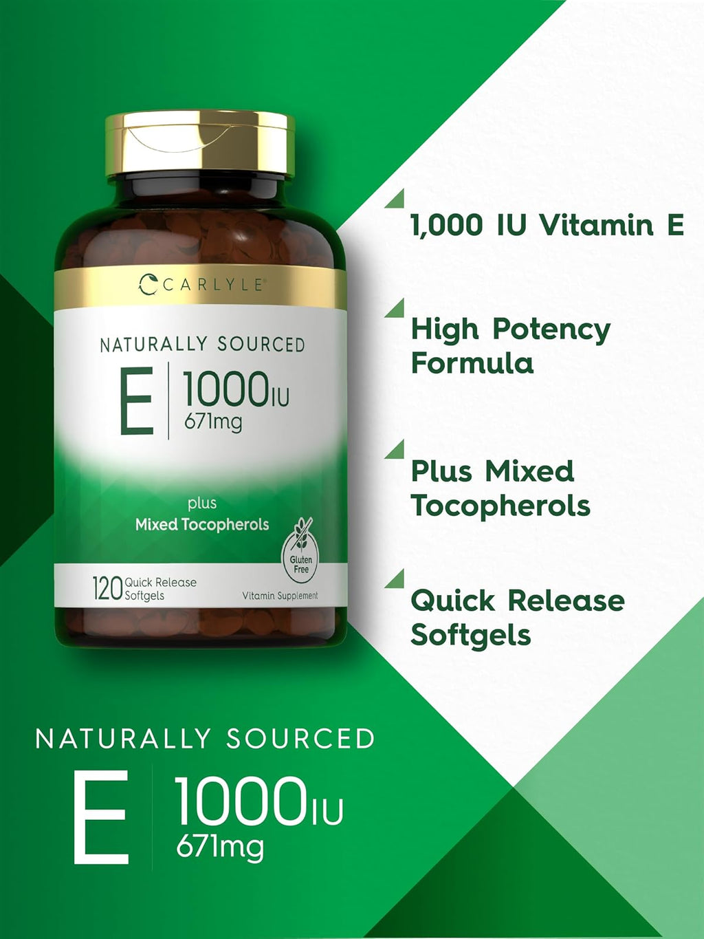 Vitamin E softgels for immune health