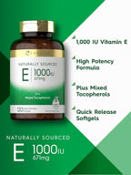 Vitamin E softgels for immune health